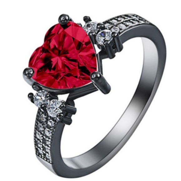 Jewelry | 5for 25stunning Red Heart Ring | Poshmark